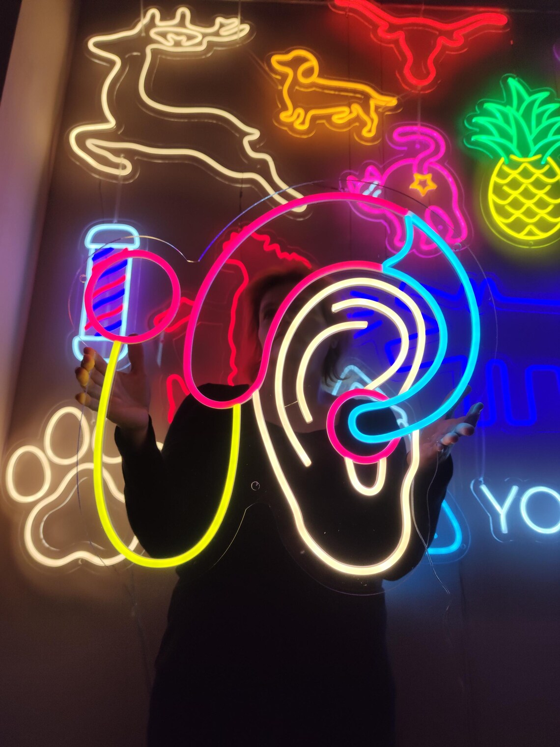 Cochlear Implant Neon Sign. Ear Led Neon Sign. Hearing Clinic Decor ...