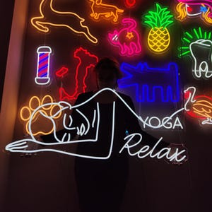 Spa Massage Neon Sign, Relax Led Light, Custom Wall Decor Massage Spa ...