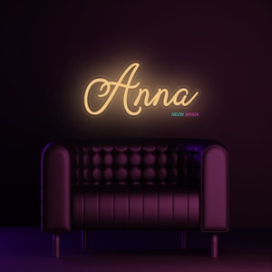 Anna Name Neon Sign Anna Led Neon Sign Custom Name Neon - Etsy