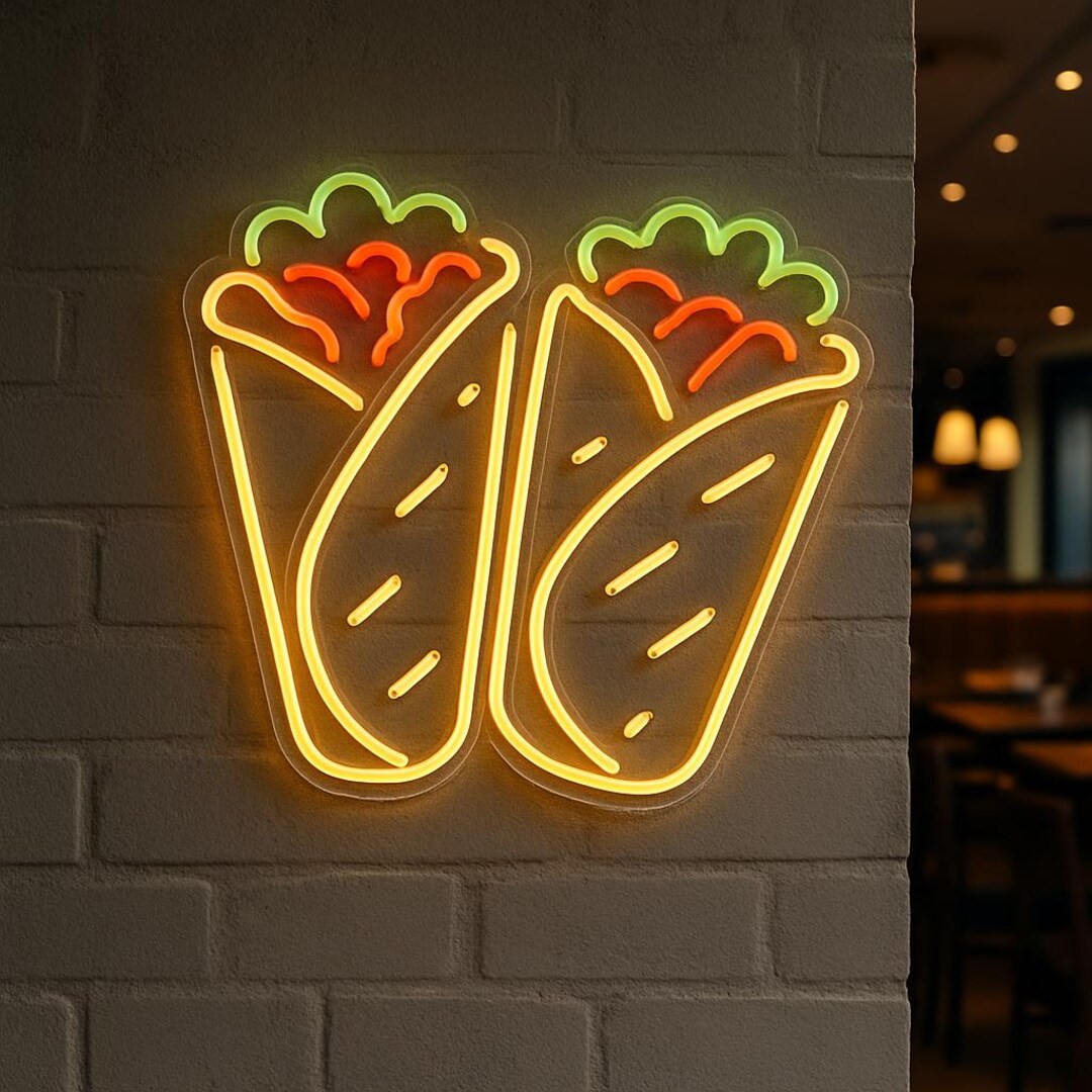 Shawarma Neon Sign. Kebab Led Light. Meat Neon Light. Doner Kebab Led ...