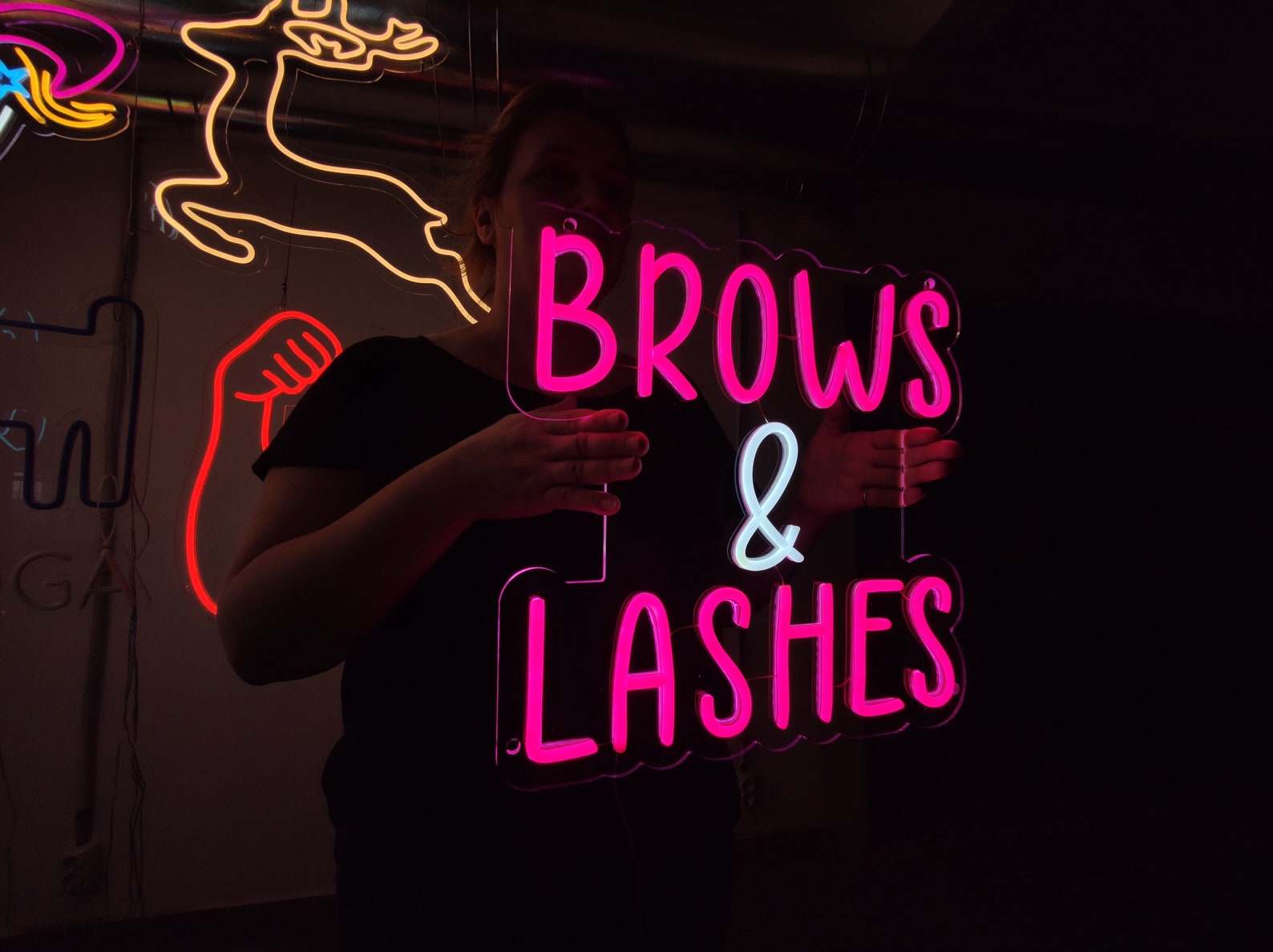 Brows & Lashes Neon Sign, Lashes Led Light, Brows Led Sign, Beauty ...