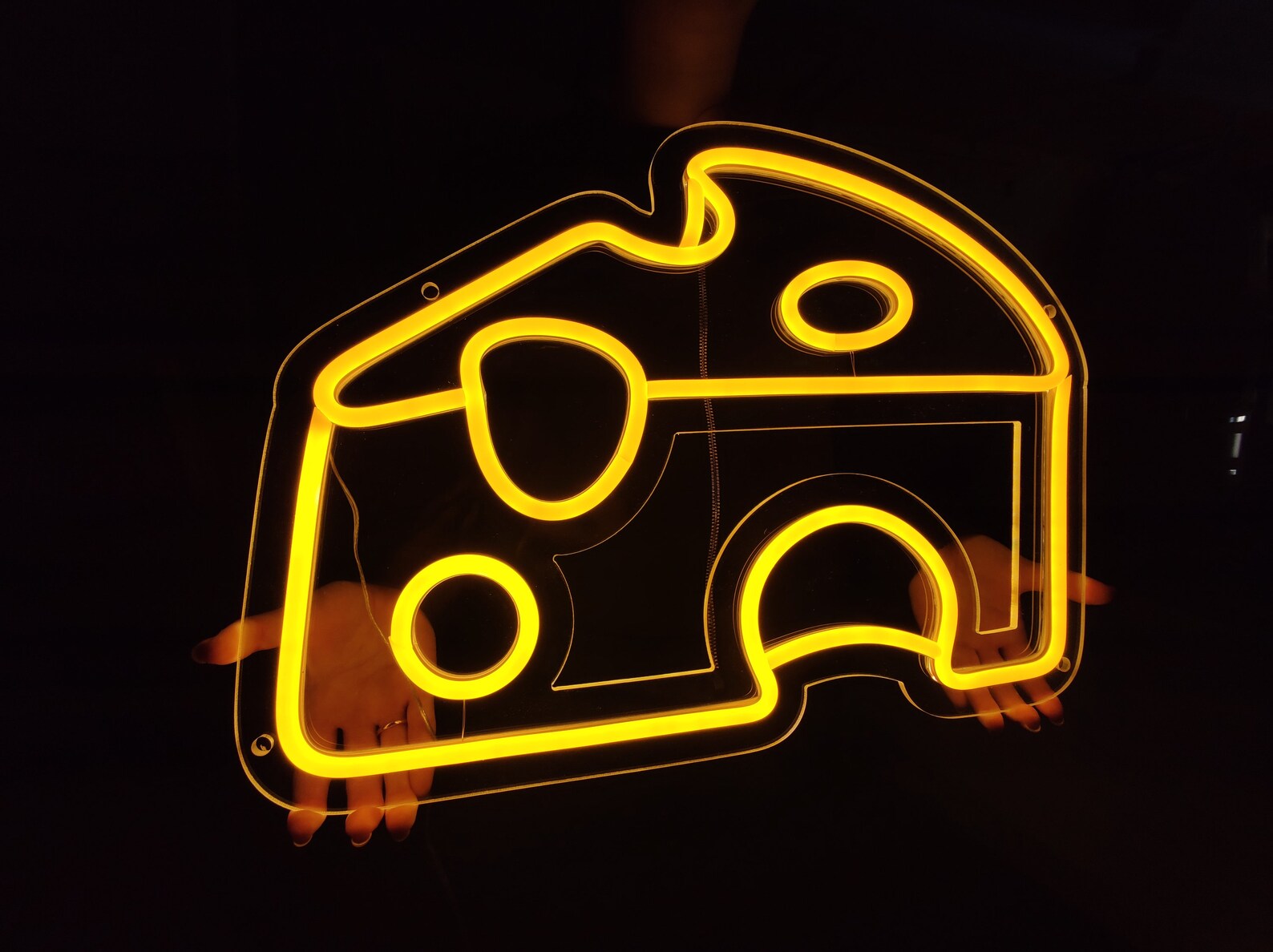 Cheese Neon Sign, Piece of Cheese Led Light, Food Neon Lights, Dairy ...