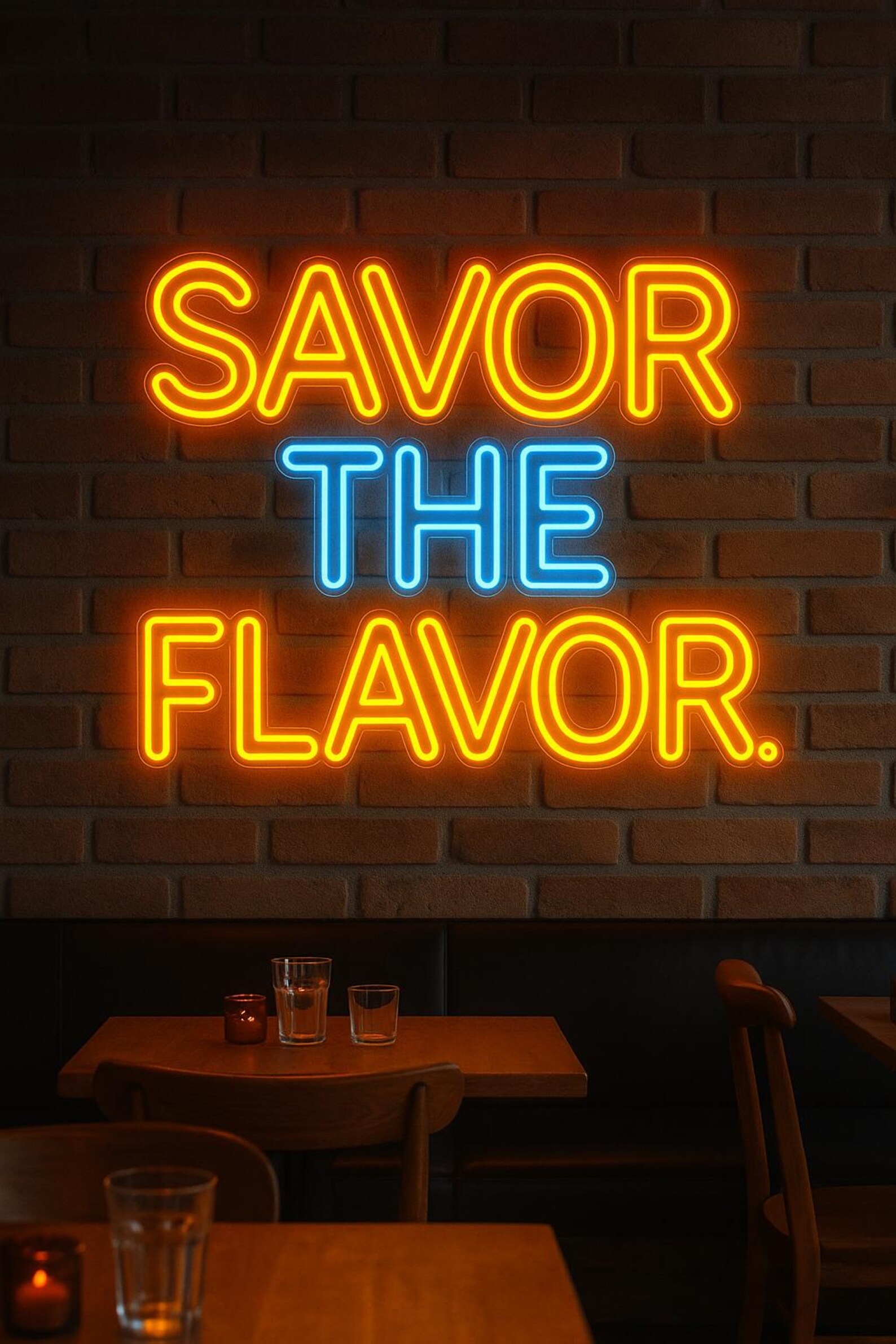 Philosophy Neon Sign. Quotes About Food Led Sign. Gift Idea for Chef ...