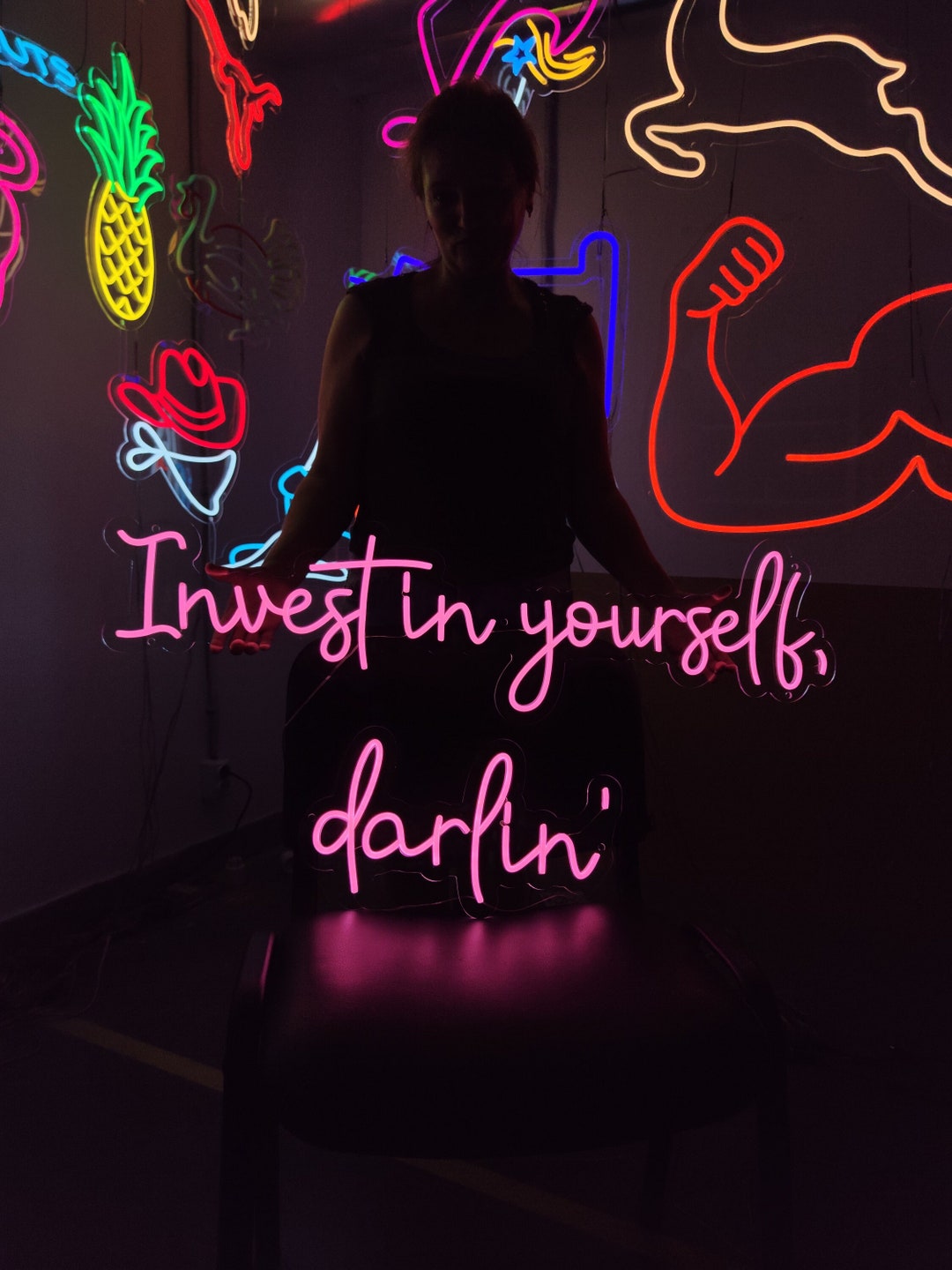 Invest in Yourself Darling Neon Sign: Light up Your Beauty Salon, Spa ...