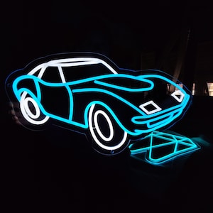 Car Neon Sign Retro Car Led Light Sign Custom Vintage Neon - Etsy