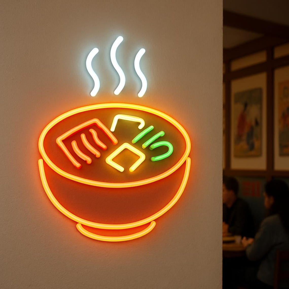 Kimchi Jjigae Neon Sign. Light Restaurant. Culinary Led Sign. Gift Idea ...