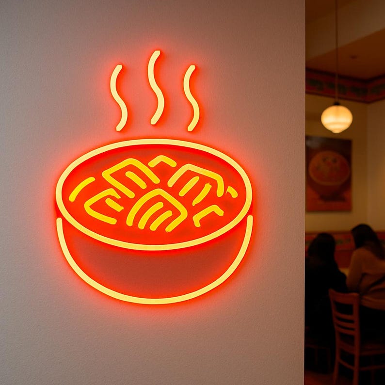Kimchi Jjigae Neon Sign. Light Restaurant. Culinary Led Sign. Gift Idea ...