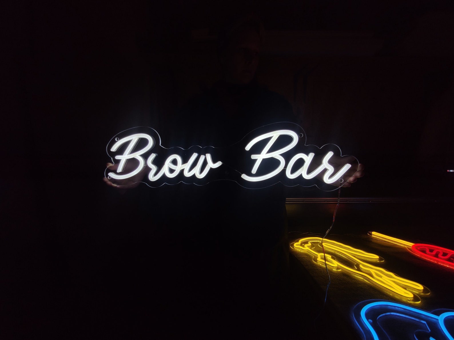 Brow Bar Neon Sign Brow Salon Led Neon Beauty Salon Led - Etsy
