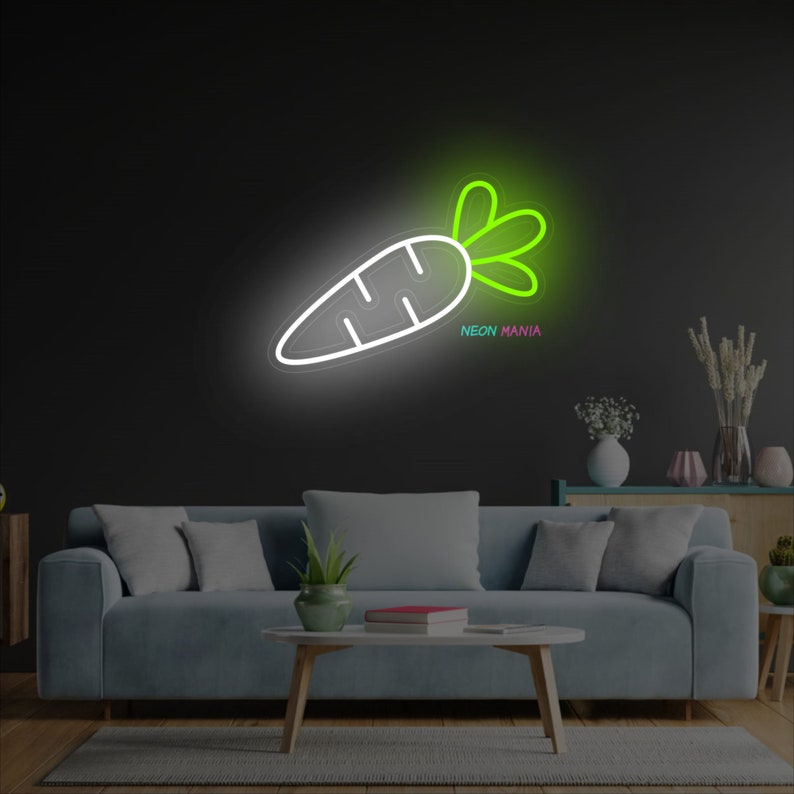 Carrot Neon Sign Vegetable Neon Light for Kitchen Decor | Etsy