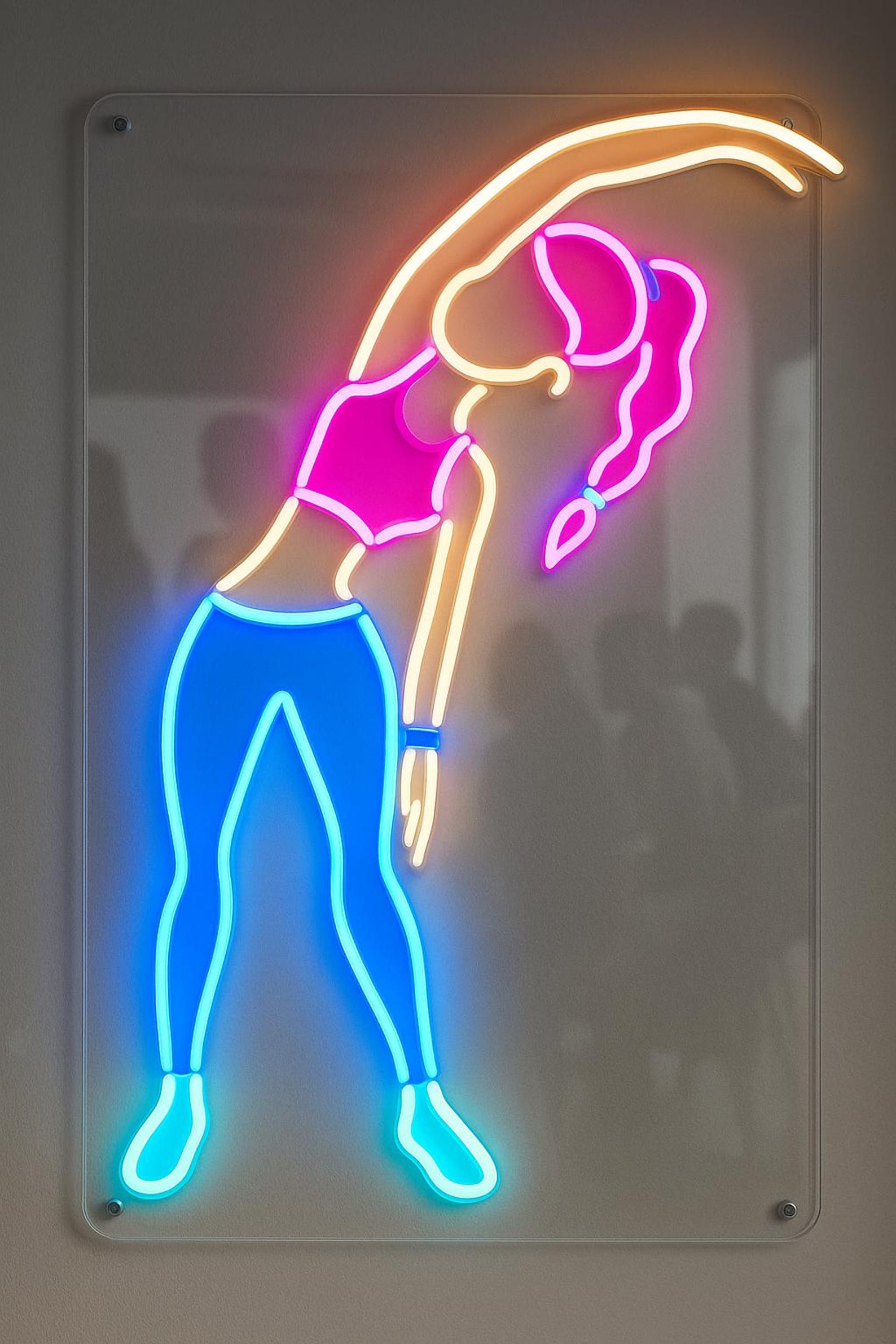 Dance Fitness Neon Sign. Dance Studio Light. Fitness Club Led Sign ...
