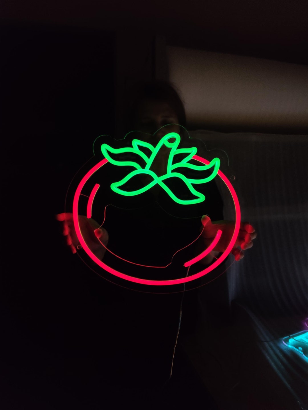 Tomato Neon Sign, Vegetables Led Light for Cafe Decor, Custom Tomatoes ...