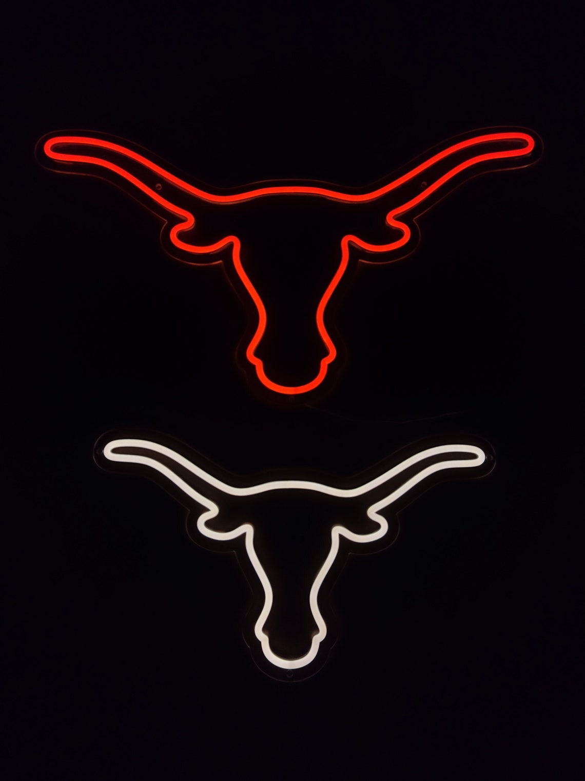 Longhorn Bull Neon Sign Bull Head Led Neon Longhorn Head - Etsy