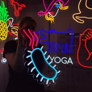 Bacterium Neon Sign, Cell Led Light, Microorganism Led Neon Sign ...