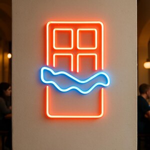 Chocolate Neon Sign. Chocolate Workshop Light. Coffee Shop Led Sign ...
