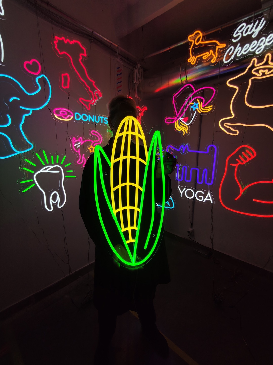 Corn Neon Sign, Vegetables Neon Light, Plant Corn Led Light, Custom ...