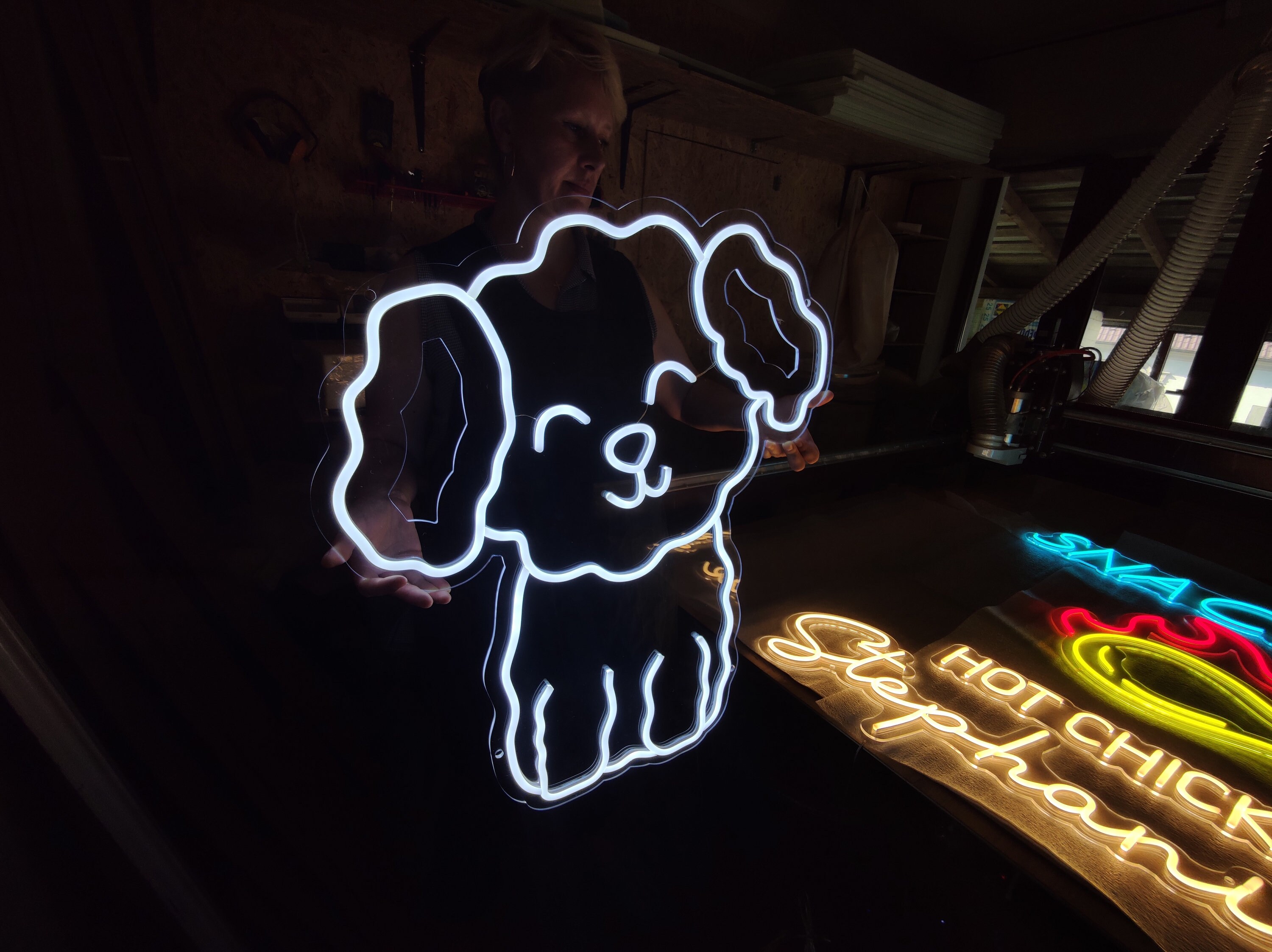 Bichon Frise Neon Sign, Dog Led Sign, Bichon Frise Light Sign, Pet Shop ...