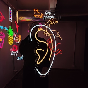 Ear Neon Sign, Human Ear Led Light, Ear Led Neon Sign, Custom Human ...