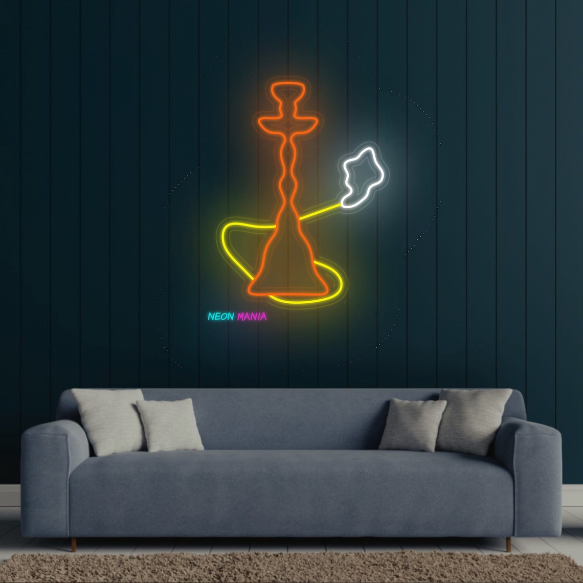 Hookah Neon Sign Hookah Lounge Light Sign Hookah Bar Led - Etsy