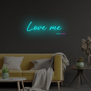 Love Me Neon Sign, Love Me Led Neon, Custom Wedding Led Light Sign - Etsy