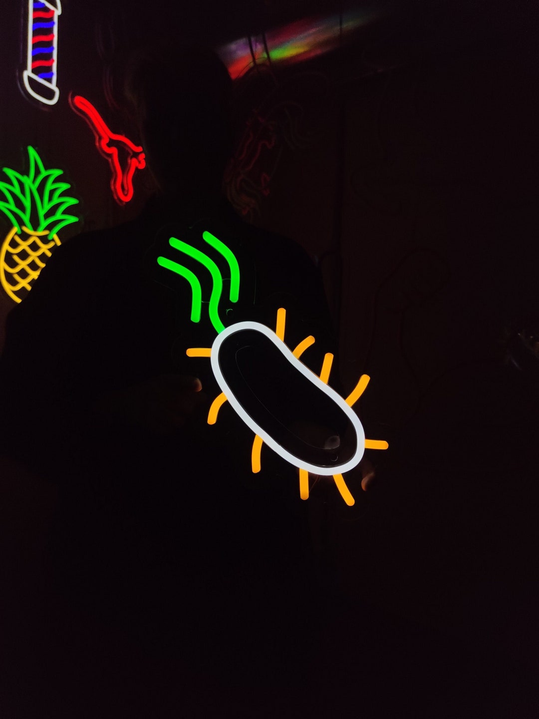 Bacterium Neon Sign, Cell Led Light, Microorganism Led Neon Sign ...