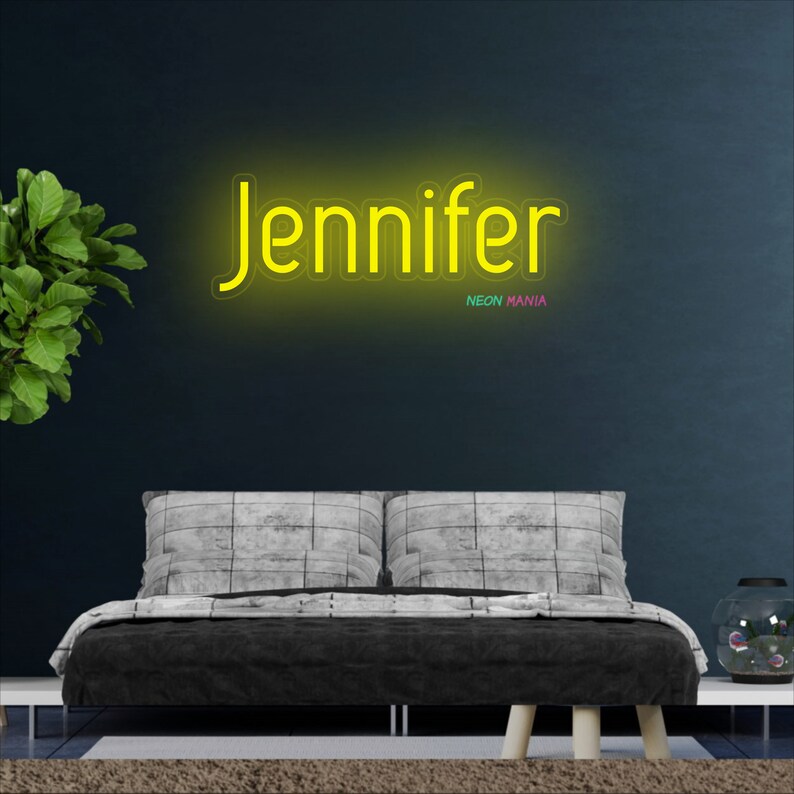 Jennifer Name Neon Sign Jennifer Led Neon Sign Custom Name - Etsy