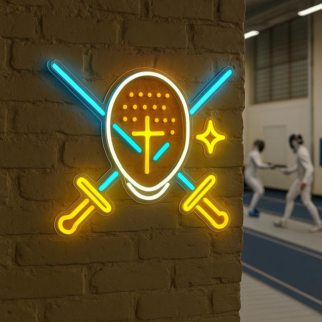Fencing Neon Sign. Fencing Club LED Sign.fencer Gift Idea. - Etsy