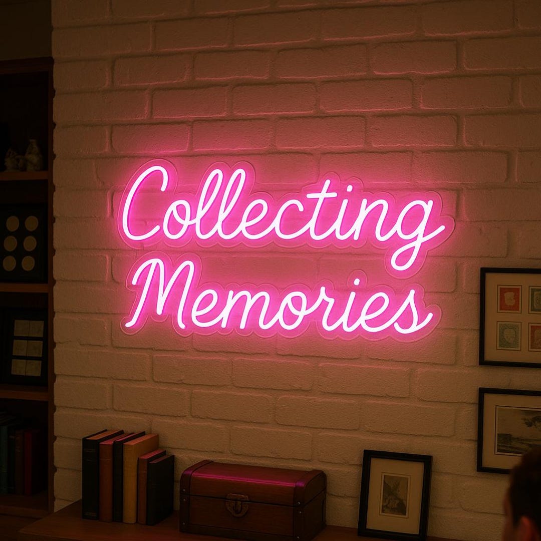 Collectible Neon Sign. Antique Led Sign Shops. Vintage Neon Light ...