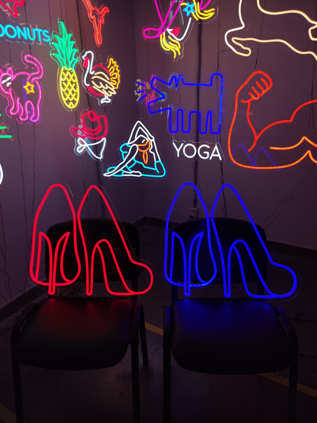High Heels Neon Sign, Stilettos Led Sign, Women Shoe Neon Light, High ...