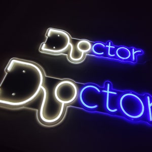 Doctor Neon Sign, Doc Led Light, Physician Neon Light, Light Sign for a ...