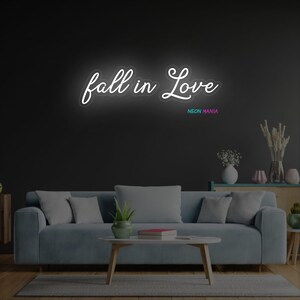 Fall in Love Led Neon Sign Fall in Love Neon Sign Wedding - Etsy