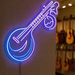 Musical Instruments Neon Sign. Recording Studio Led Sign. Musician Gift ...