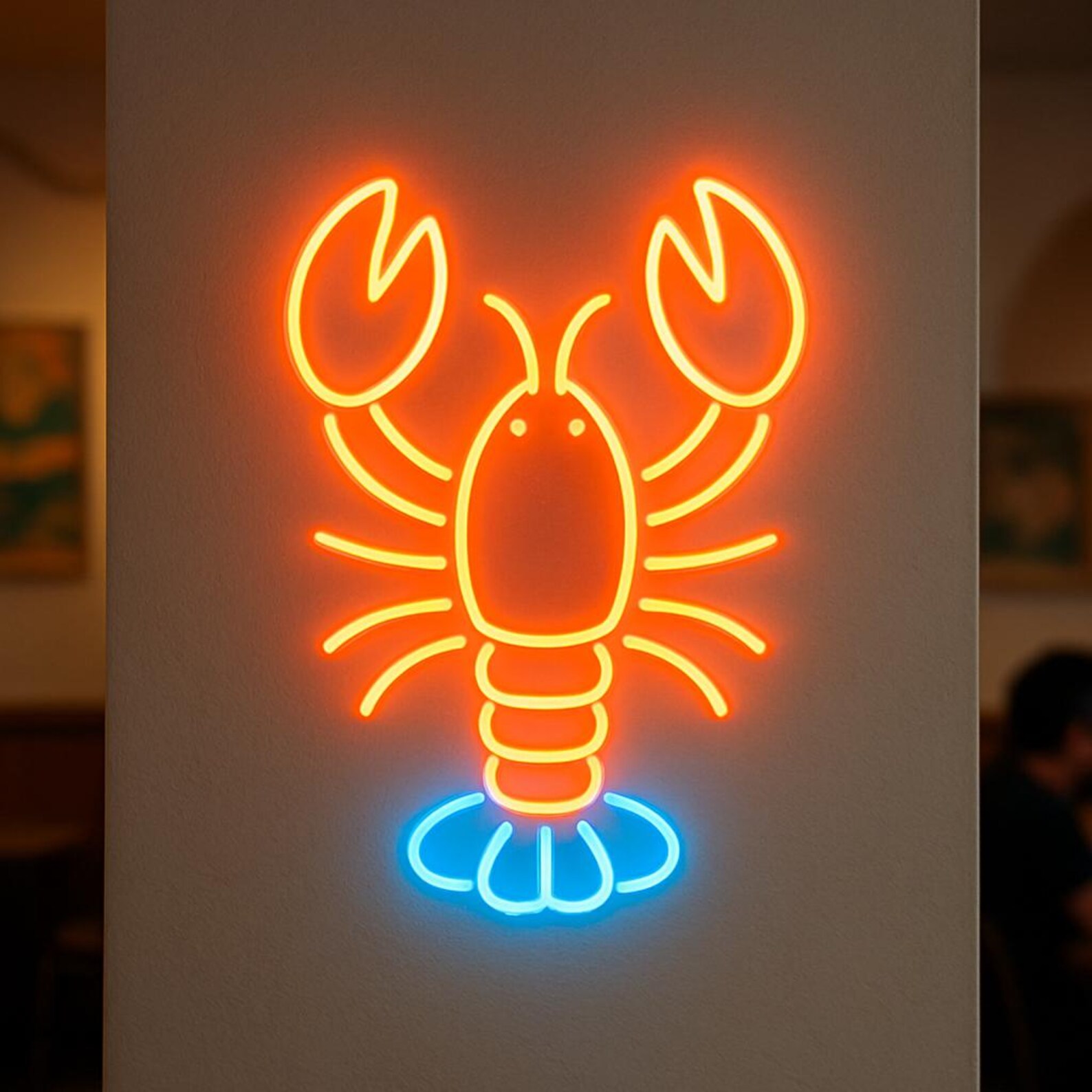 Lobster Neon Sign. Restaurant Light. Seafood Led Sign. Gift Idea for ...
