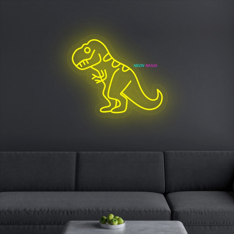 Dinosaur Neon Sign Tyrannosaurus Led Neon Sign Custom Led | Etsy