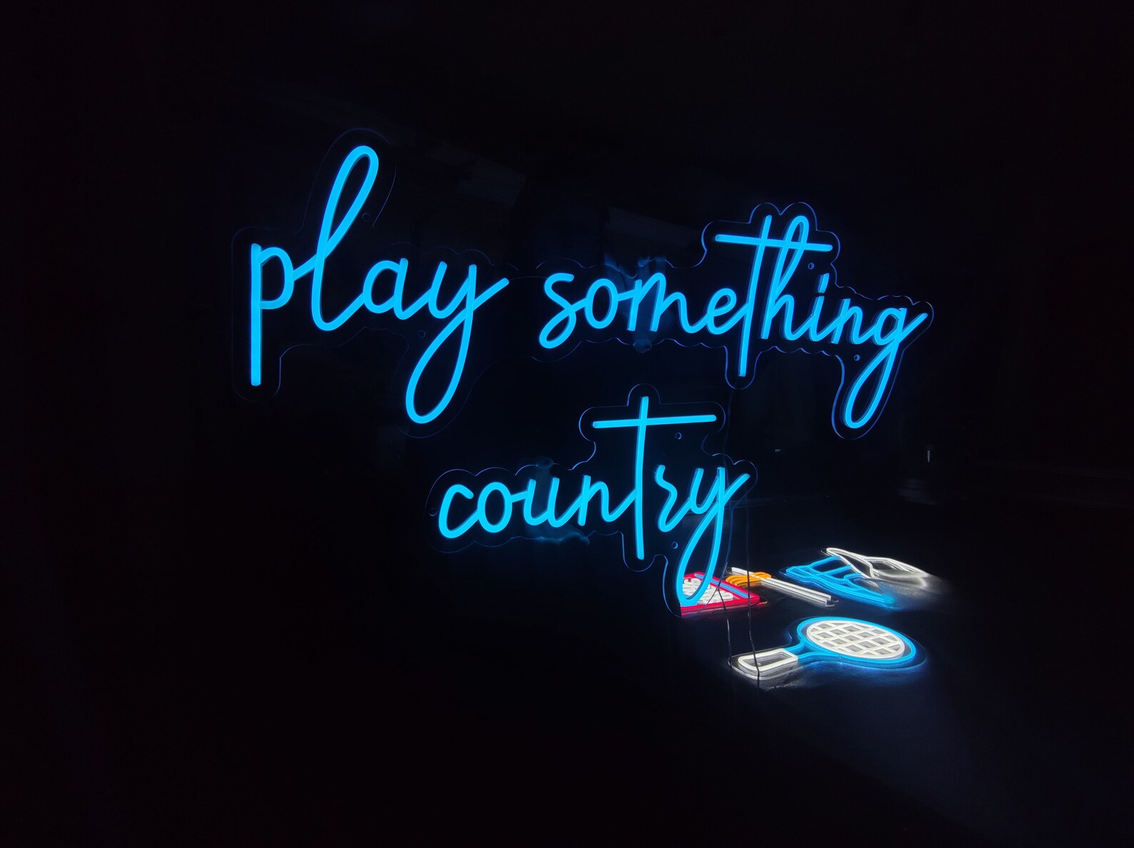 Play Something Country Neon Sign Music Neon Light Play Led - Etsy