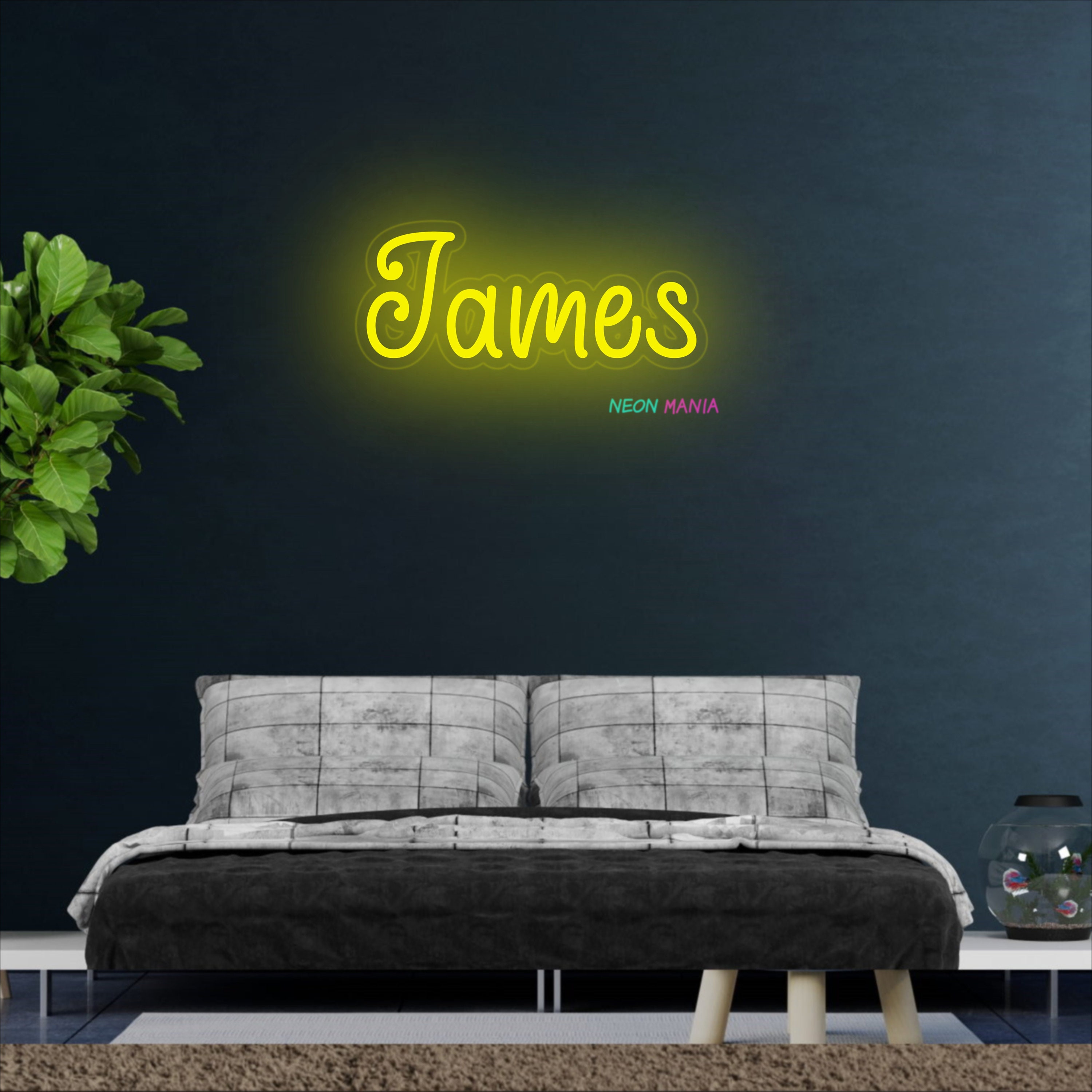 James Neon Sign, James Led Neon Sign, James Bespoke Neon Sign, Names ...