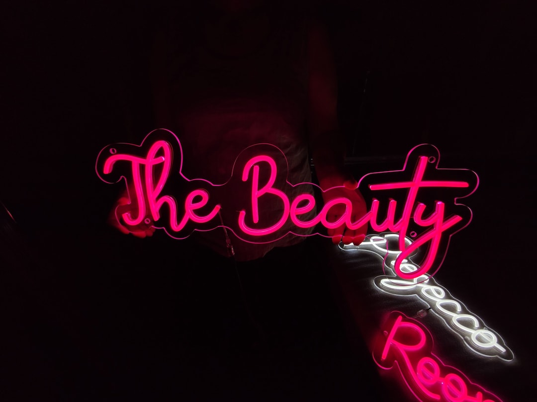 The Beauty Neon Sign, Beauty Salon Led Neon, Beauty Room Led Lights ...