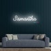 Samantha Name Neon Sign, Samantha Led Neon Sign, Custom Name Neon Sign ...