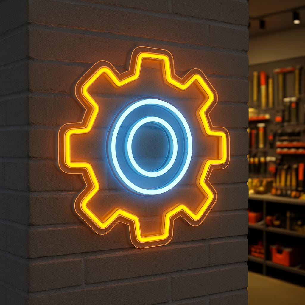 Tool Store Neon Sign. Hammer, Tool Box, Gear, Circular Saw, Saw Neon ...