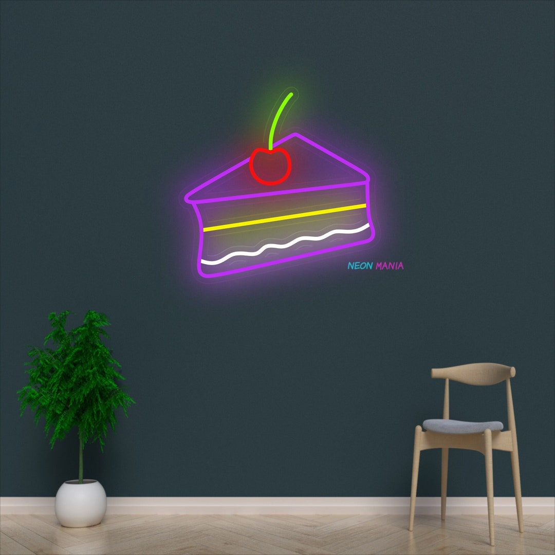 Cake Neon Sign Cake Led Neon Sweet Shop Led Light Custom - Etsy