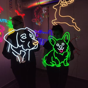 Rhodesian Ridgeback Neon Sign, Dog Led Sign, Pet Shop Decor Led Light ...
