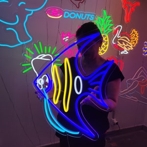 Lionfish Neon Sign: Light up Your Ocean Paradise With Fish - Etsy