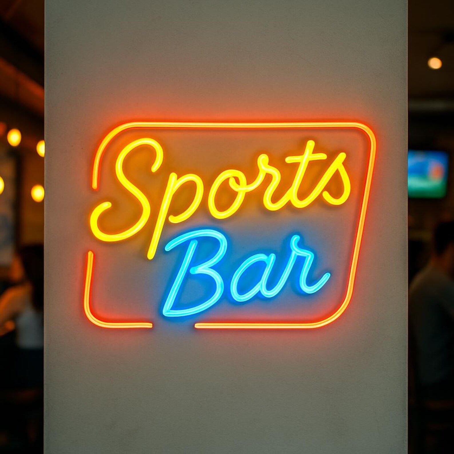 Sports Bar Neon Sign. Sports Light. Ball and Beer Mug Led Sign. Gift ...