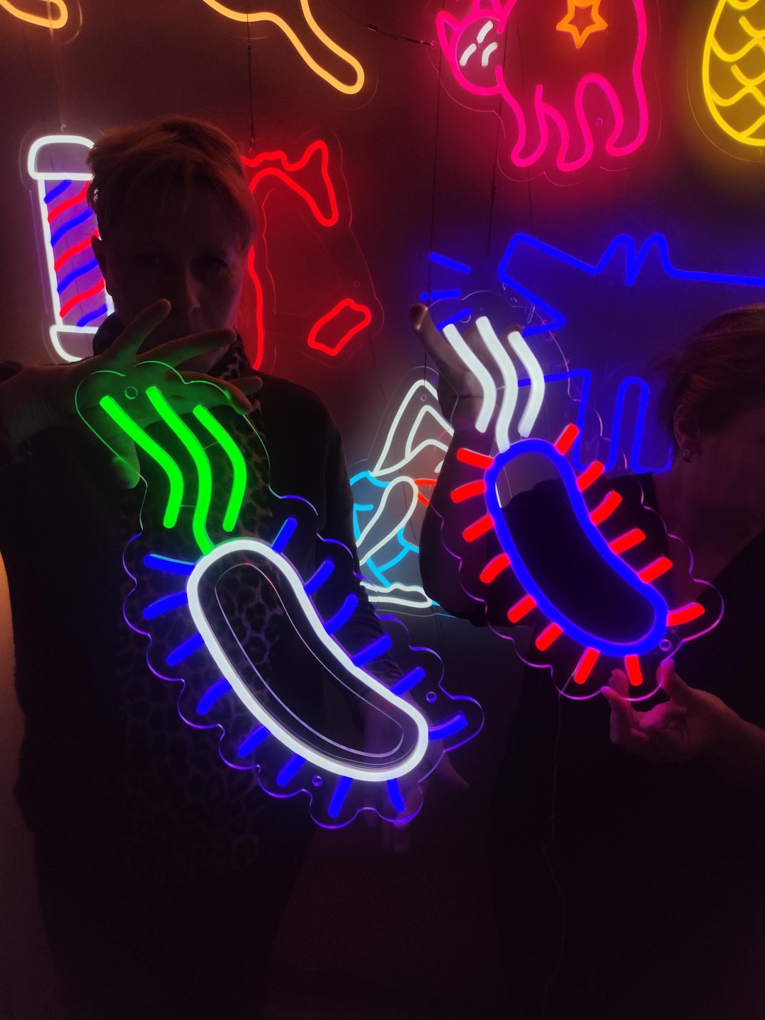 Bacterium Neon Sign, Cells Led Light, Microorganism Led Neon Sign ...