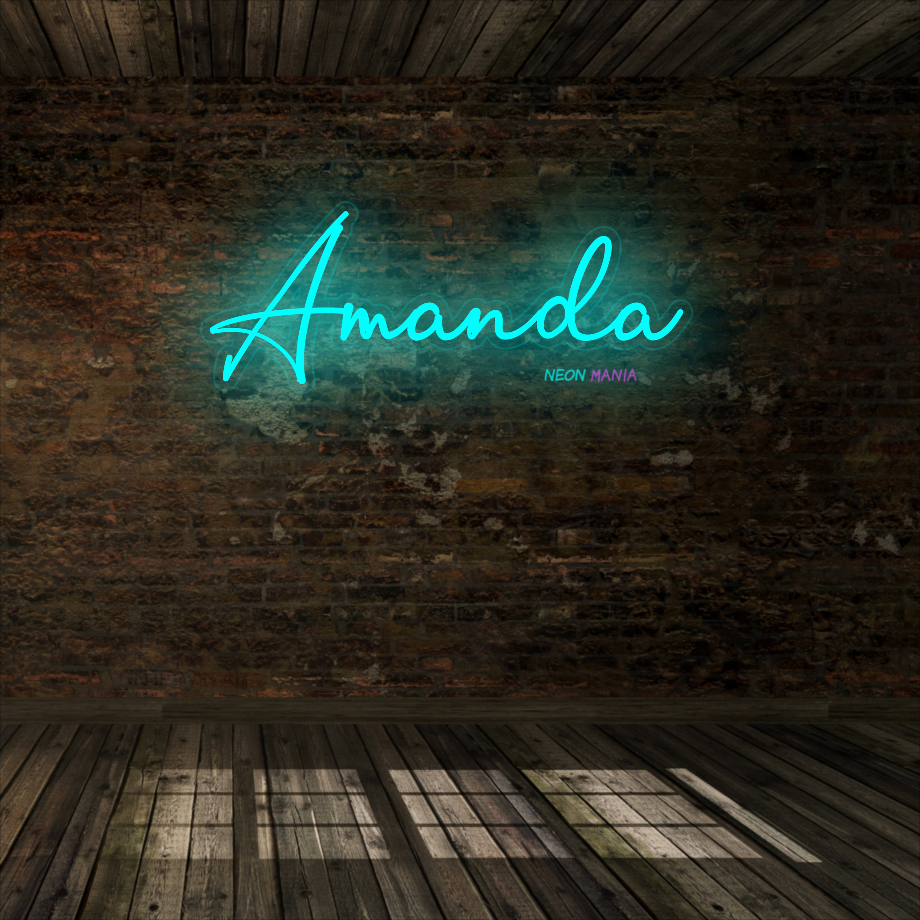 Amanda Name Neon Sign Amanda Led Neon Sign Custom Name Neon | Etsy