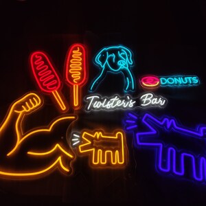 Arm Muscles Neon Sign, Biceps Led Neon, Gym Led Light, Workout Light ...