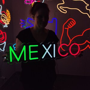 Mexico Neon Sign, United Mexican States Led Neon, Custom Country of ...