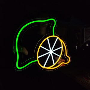 Lime Neon Sign, Lemon Neon Light for Your Home Decor, Custom Fruit Led ...