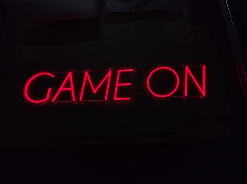 Game on Neon Sign Game Led Light Sign Custom Sign for Gamer - Etsy