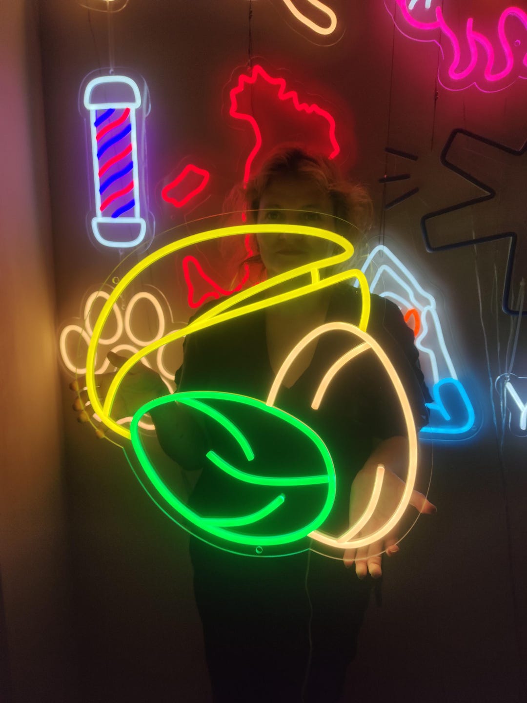 Pistachios Neon Sign, Pistachio Nuts Led Light, Custom Wall Decor Nut ...