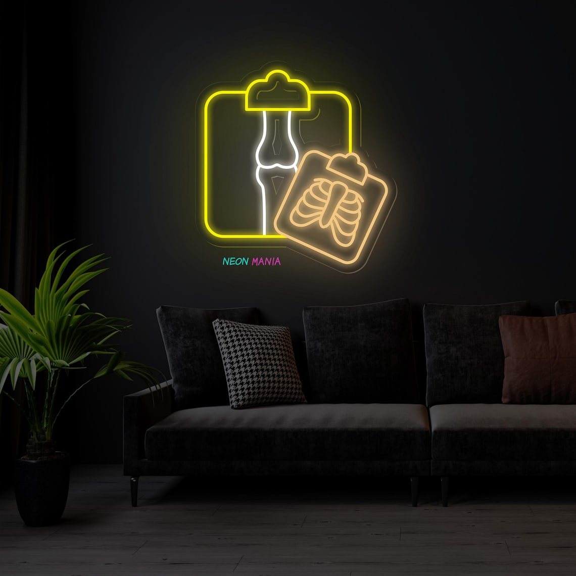 X-ray Neon Light - Medical Office Sign. Custom Radiology Sign. X-ray ...